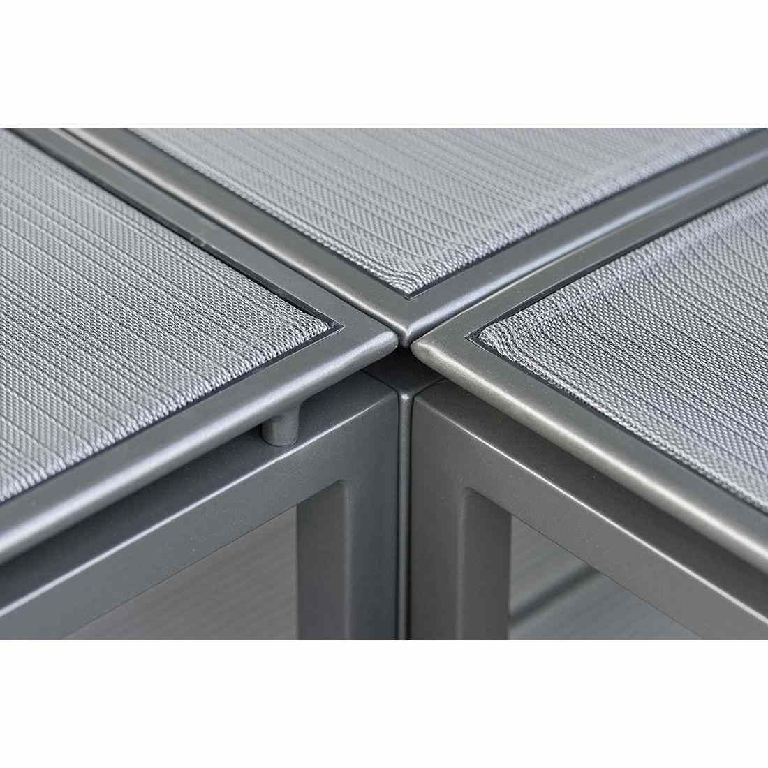 Stern Skelby Loungehocker Aluminium/Textilene Anthrazit/Karbon