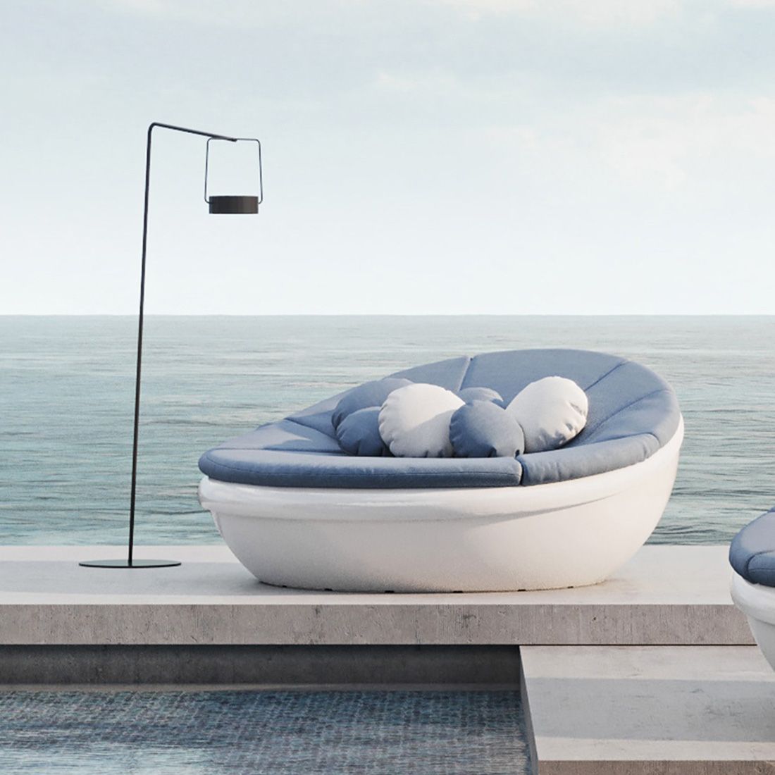 Solpuri Moon Ständer Midi Aluminium für Solar Pendelleuchte Anthrazit