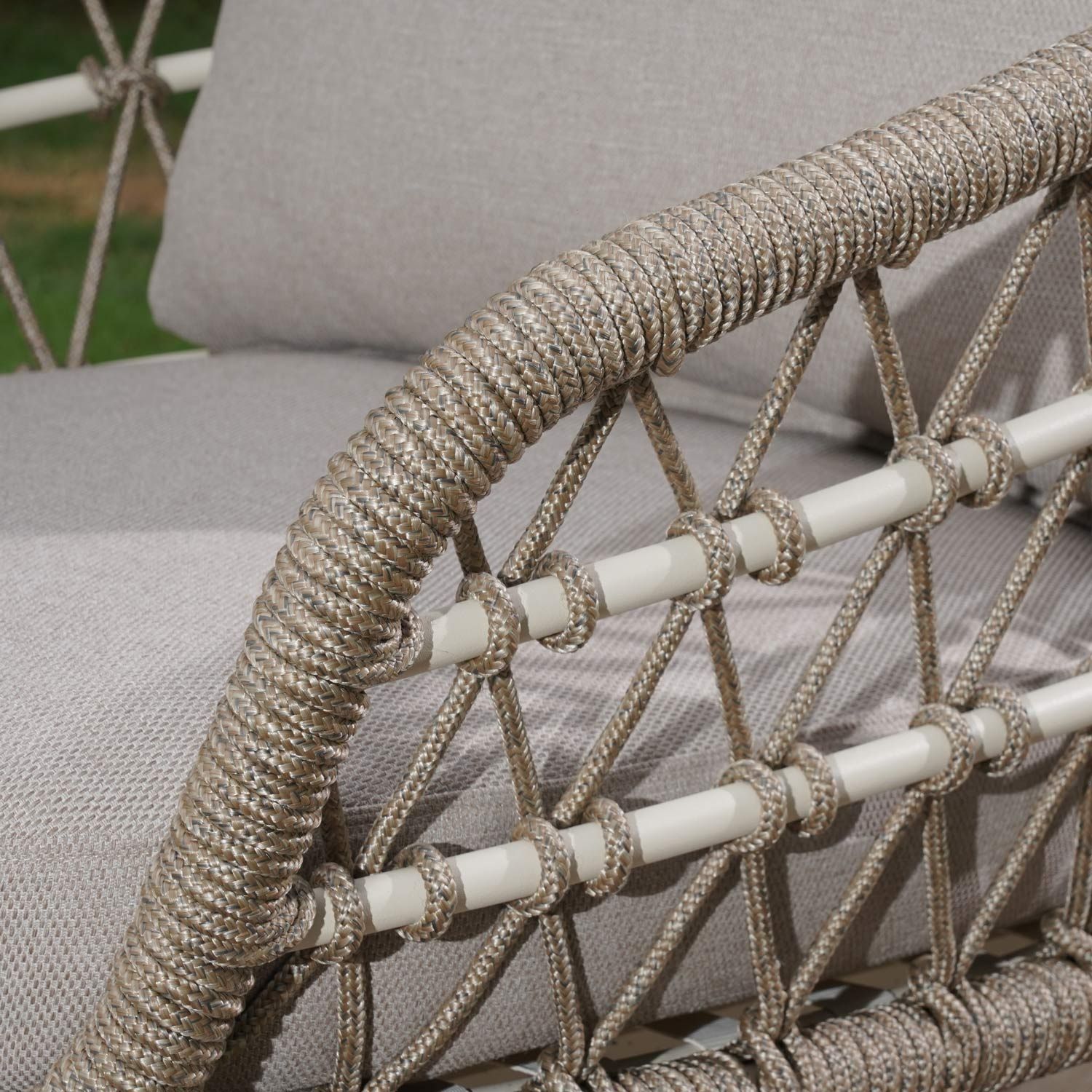 OUTLIV. Dakota Loungeset Aluminium/Rope/Olefin Oyster/Braun/Hellbraun ...