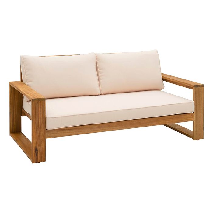 OUTLIV. Santa Cruz 2-Sitzersofa Akazie/Polyester Natur/Ecru | Garten ...